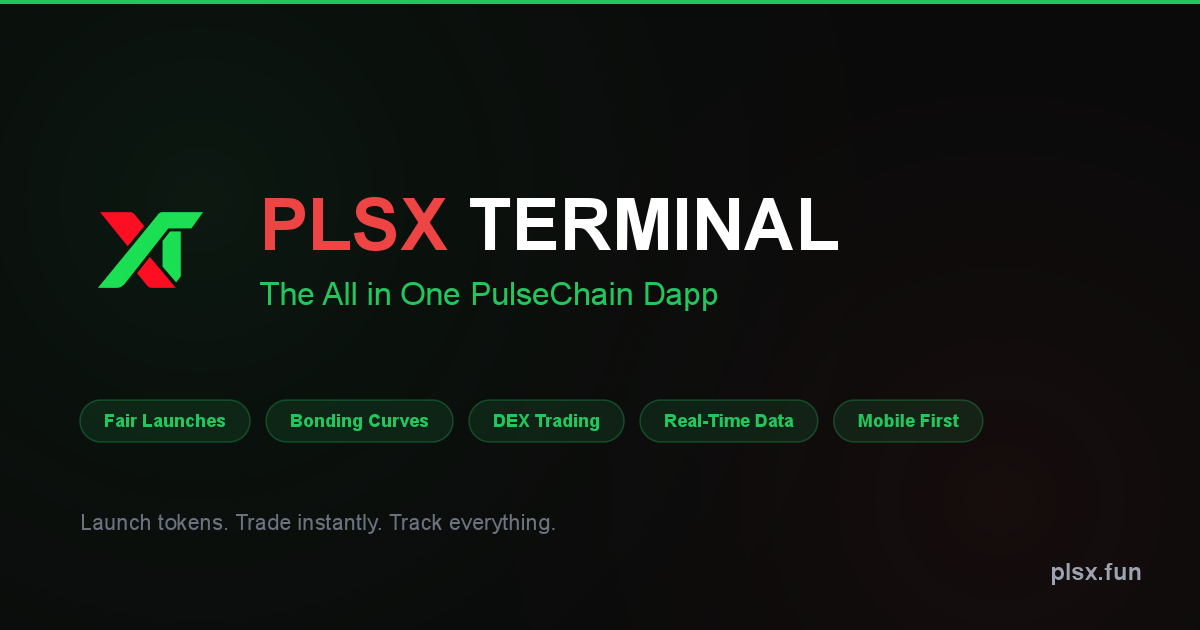 PLSX Terminal - The All-In-One PulseChain Dapp